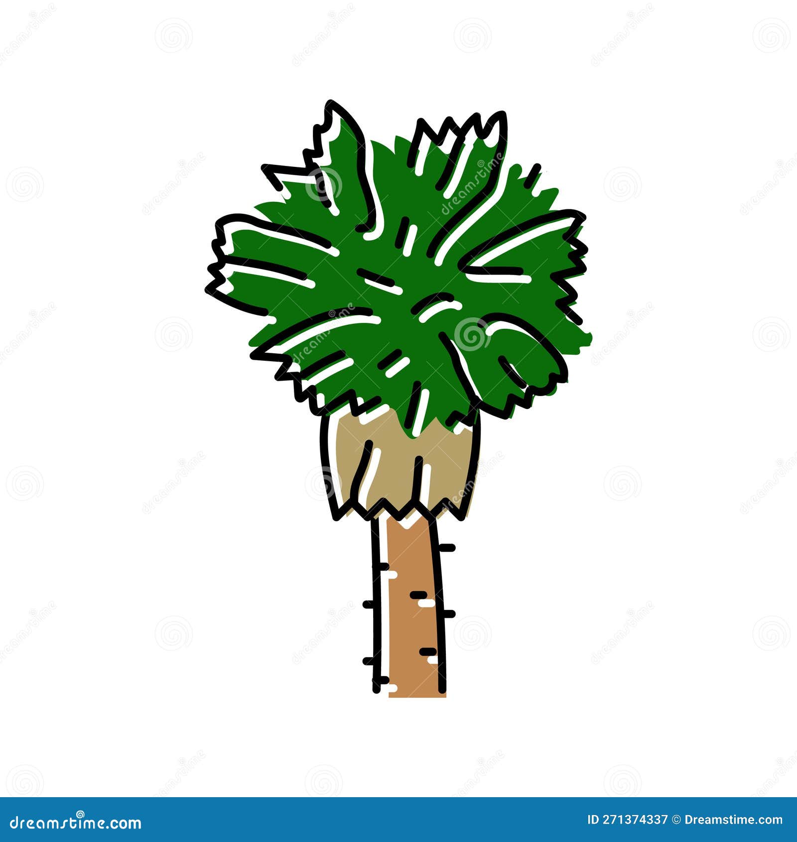 Mexican Fan Palm Tree Color Icon Vector Illustration Stock Vector ... Mexican Fan Palm Tree Color Icon Vector Illustration Stock Vector ...