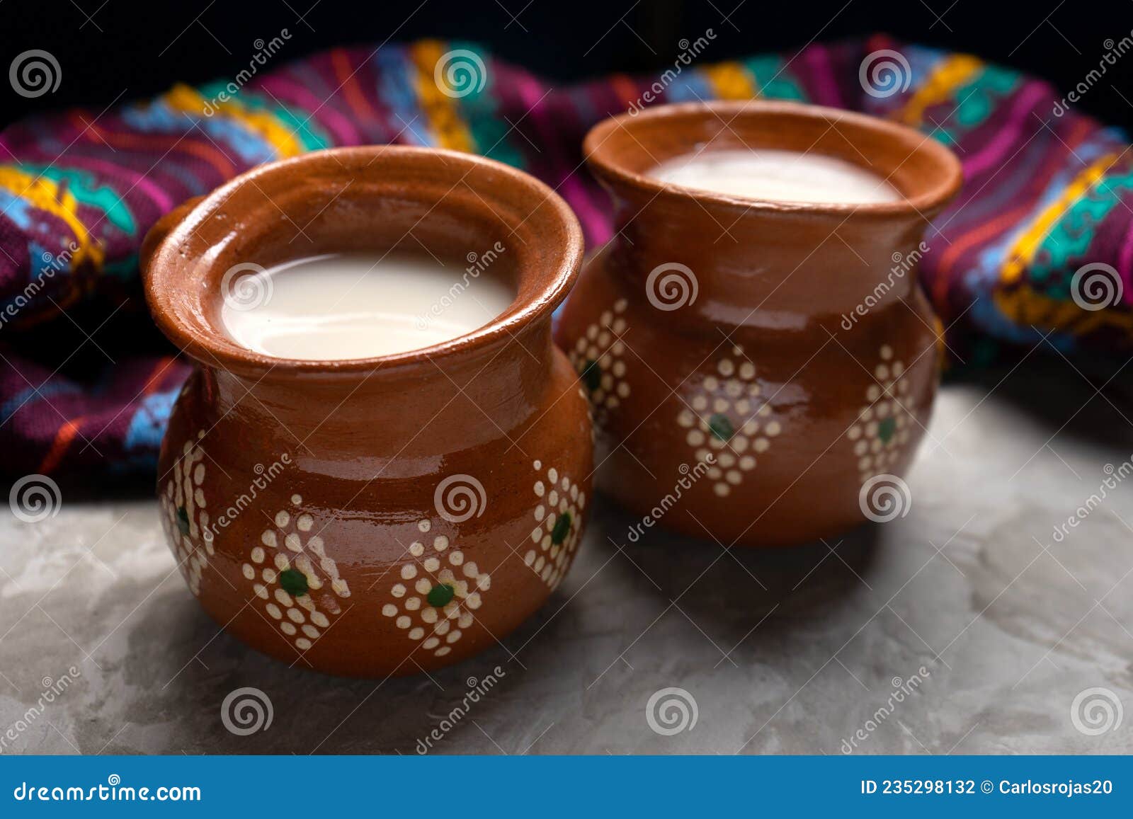 Mexican Fermented Beverage Called Pulque Royalty-Free Stock Image ...