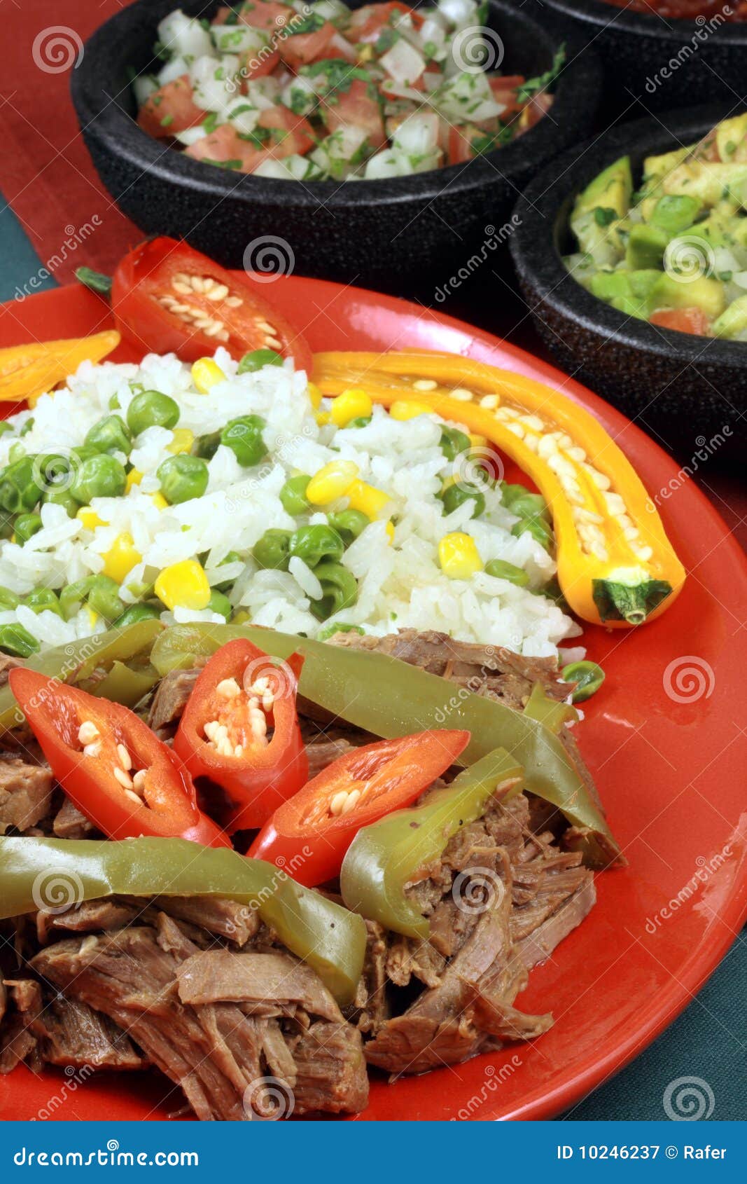 Mexican fiesta meat plate stock image. Image of gallo - 10246237