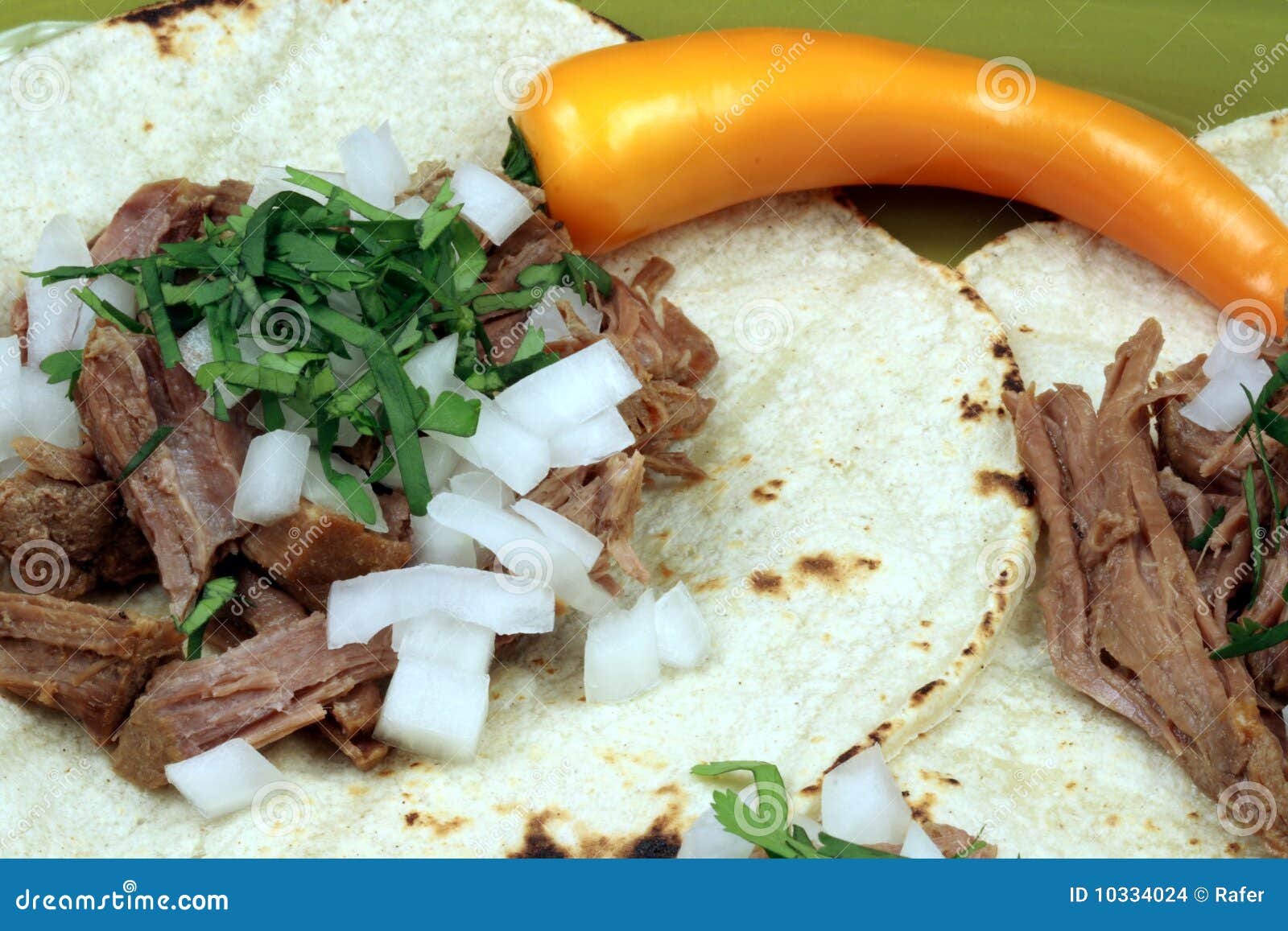 Mexican fiesta meat tacos stock photo. Image of restaurant - 10334024