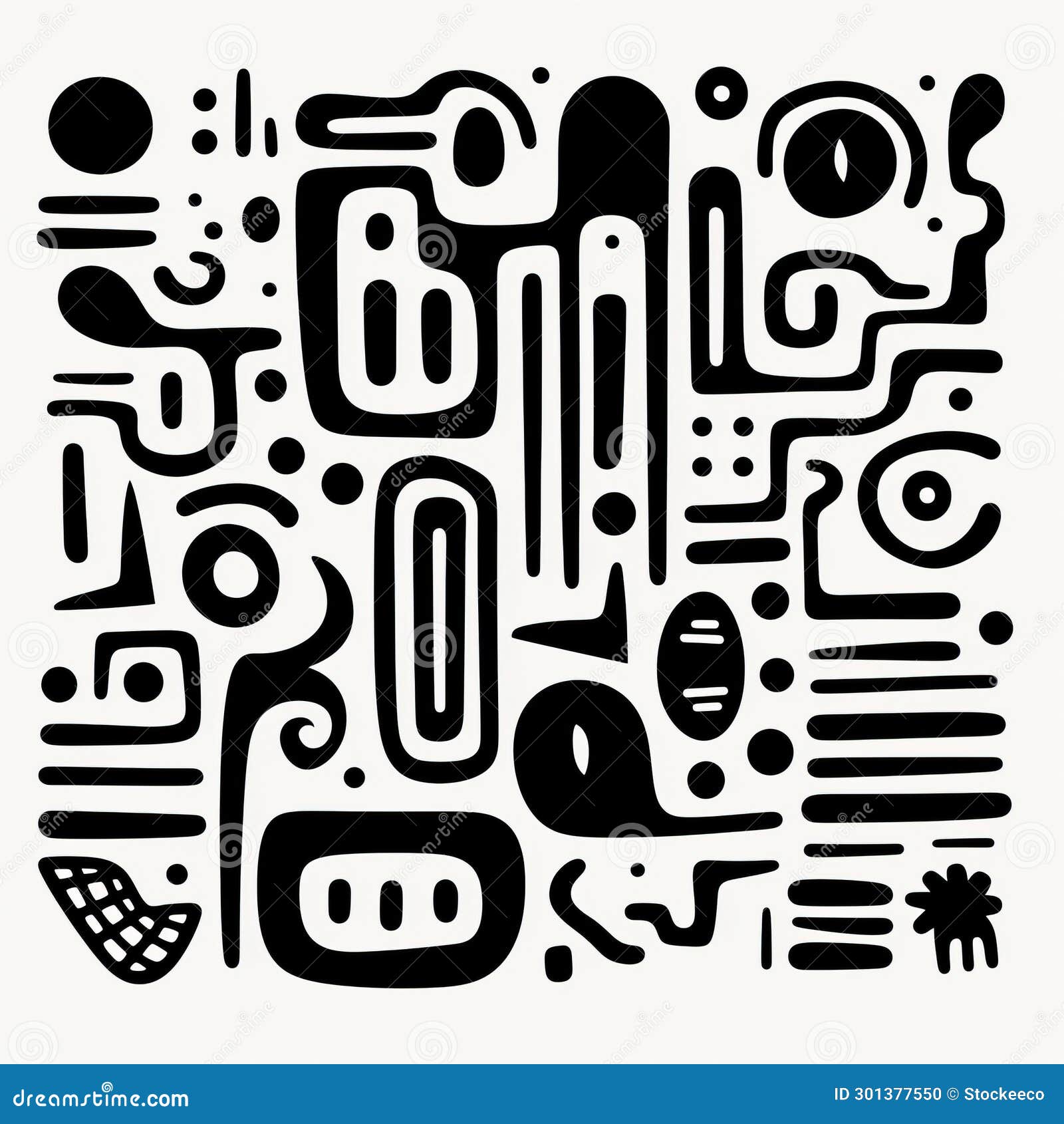 Ant Algorithmic Art On White Background - Full Body Stock Photo ...