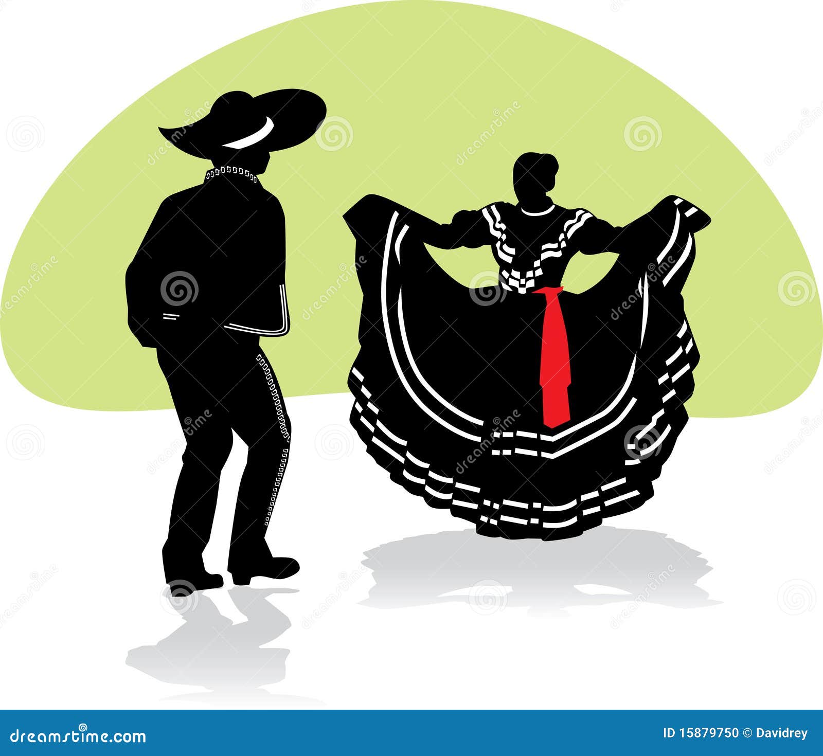 Mexican Folkloric Dance Couple Stock Photo - Image: 15879750