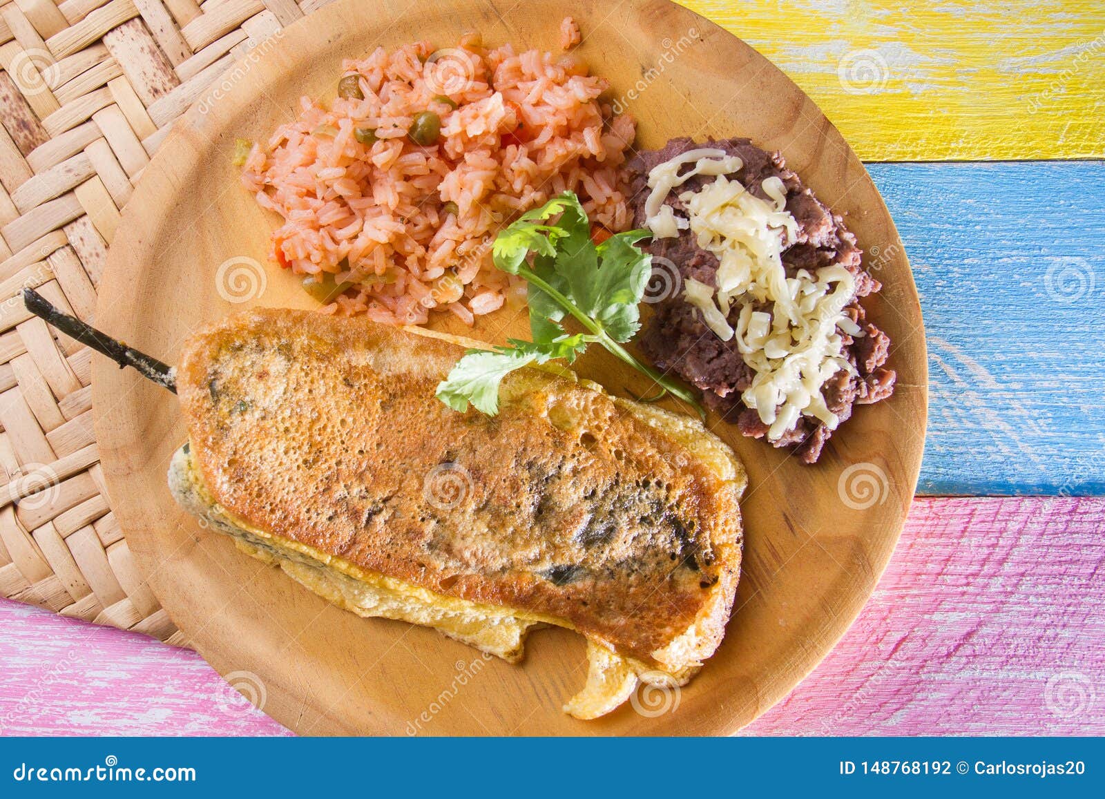 Mexican Food: Chile Relleno Stock Photo - Image of homemade, chiles ...