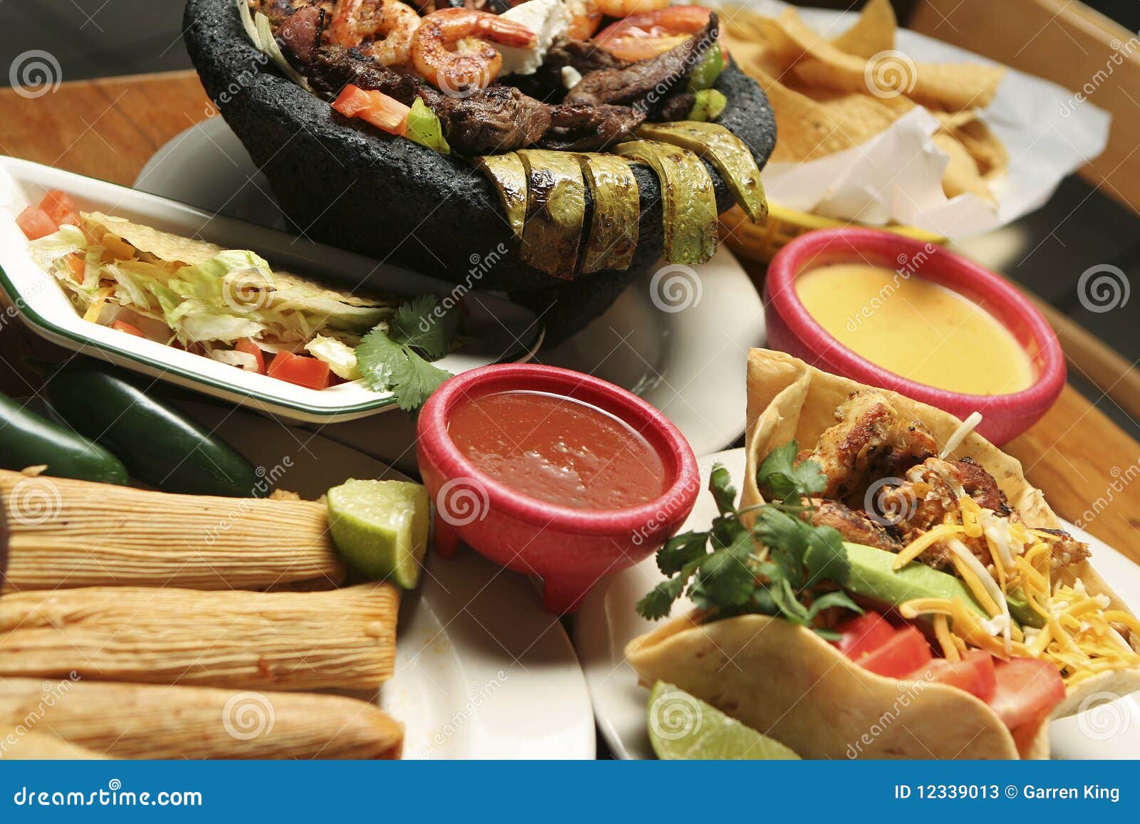 Mexican Food - Horizontal stock image. Image of fajita - 12339013