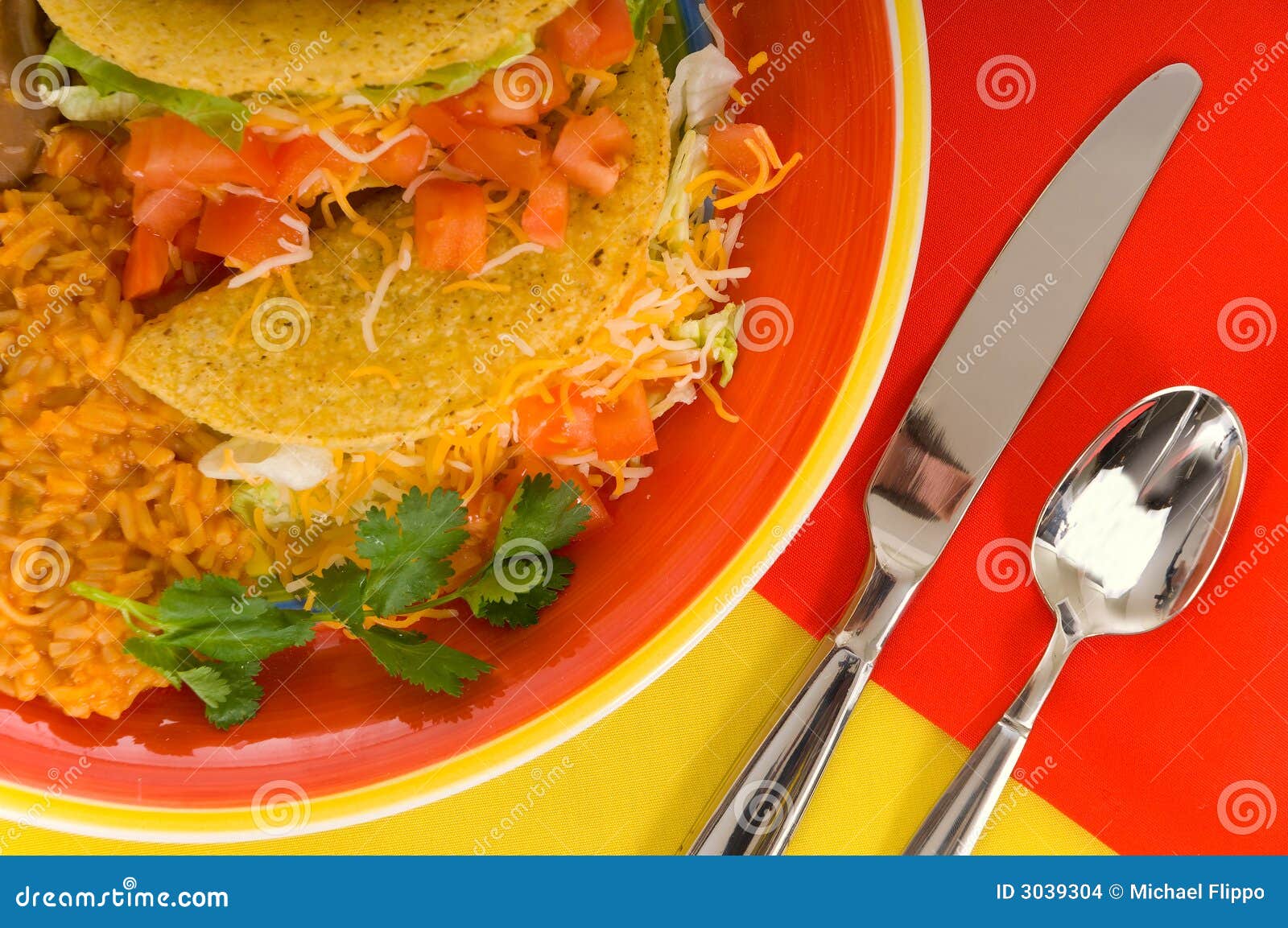 Mexican food plate stock photo. Image of mexican, restaurant - 3039304