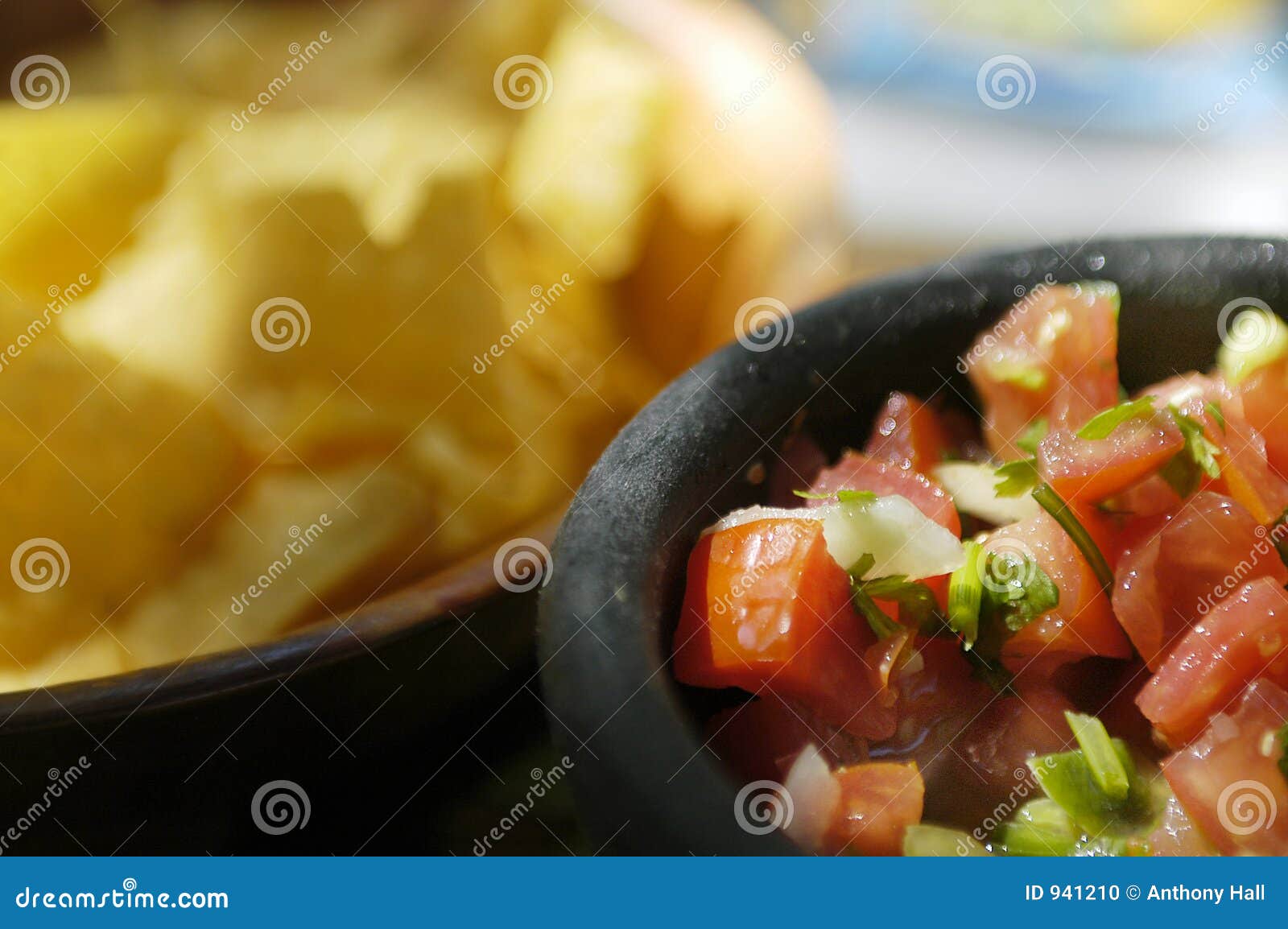Mexican Food - Salsa & Chips Stock Photo - Image of tomate, flavour: 941210