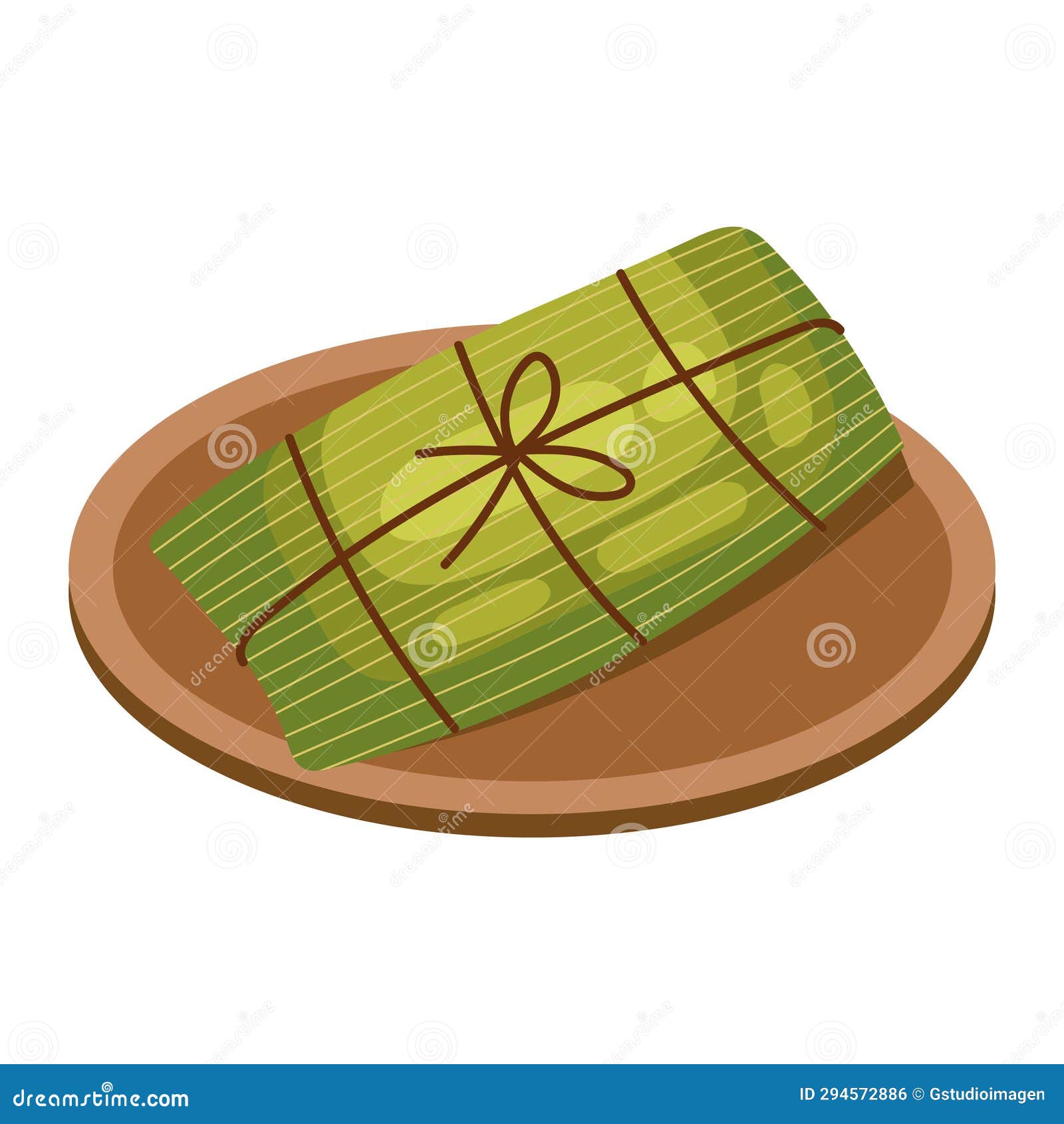 Mexican food tamal stock vector. Illustration of dish - 294572886