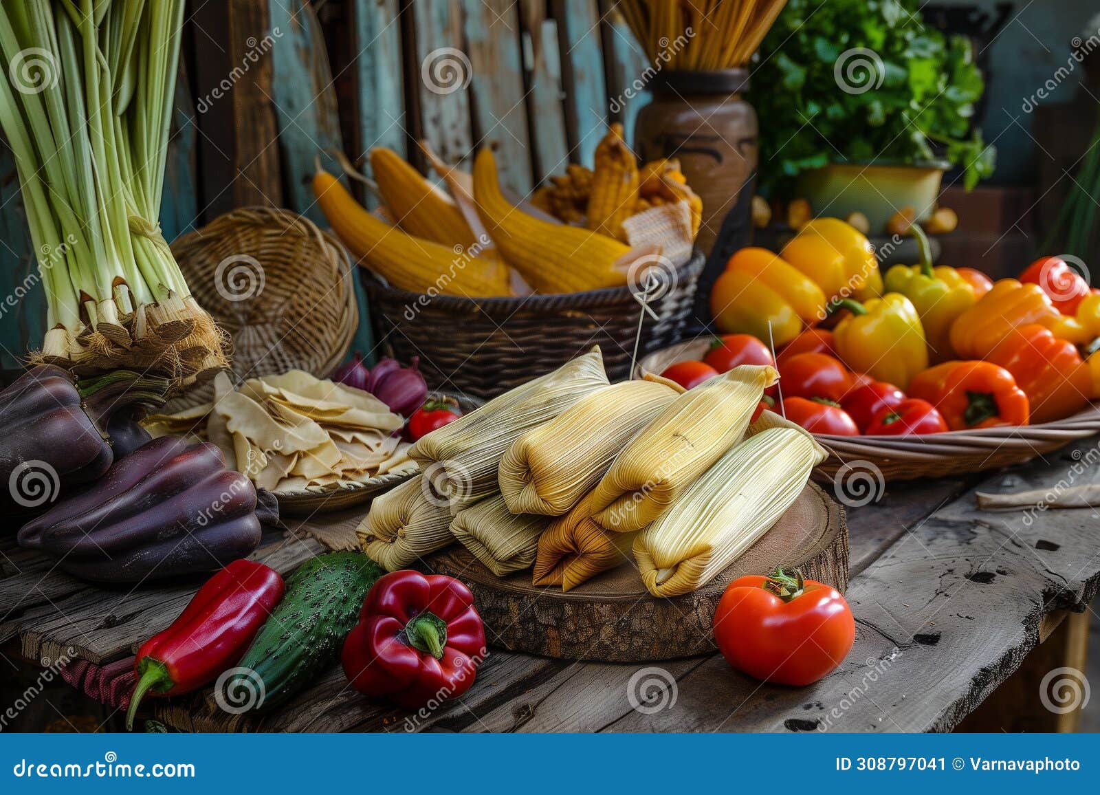 Mexican Food Tamales Side View Stock Image - Image of meal, spicy ...