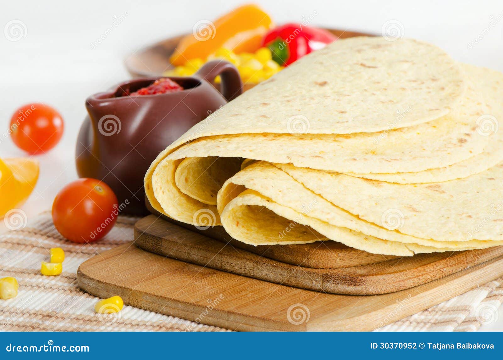 Mexican food - tortilla stock photo. Image of sauce, fajita - 30370952