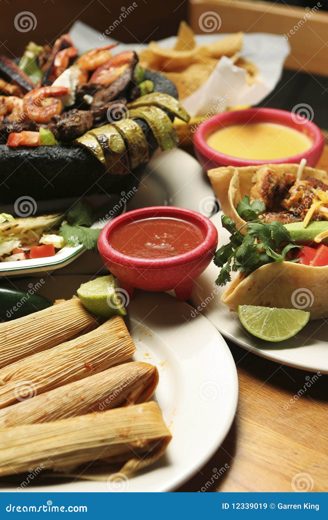 Mexican Food - Vertical stock image. Image of salsa, chips - 12339019