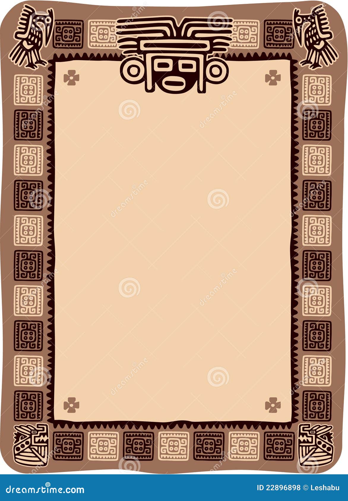 Mexican Frame stock vector. Illustration of traditional - 22896898