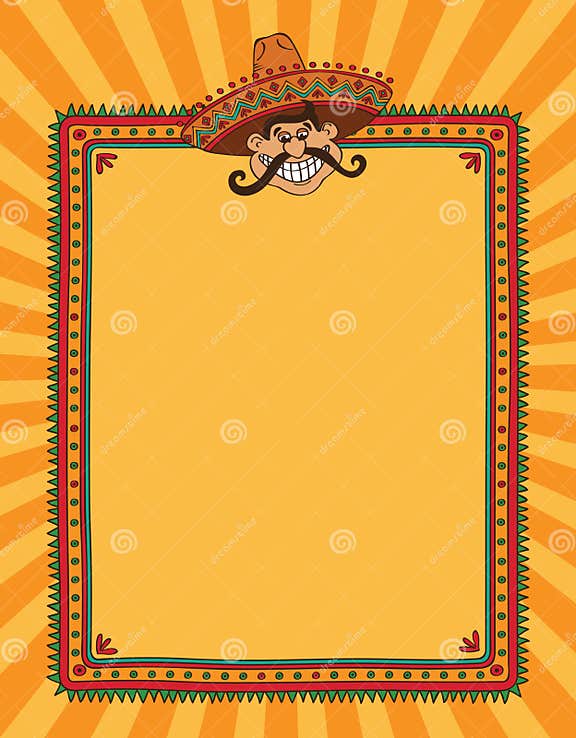 Mexican frame stock vector. Illustration of design, color - 26944912