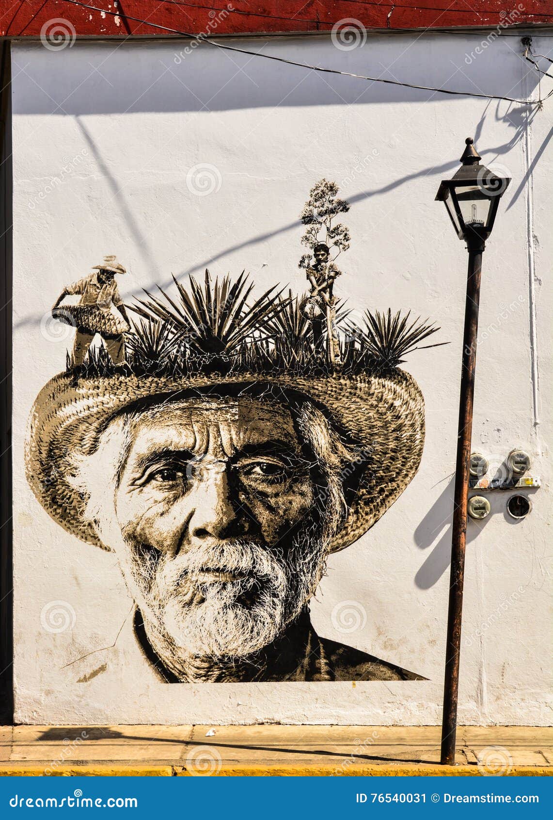 Mexican Graffiti editorial photo. Image of peasant, street - 76540031