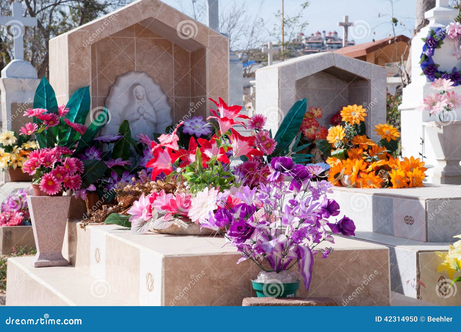 Mexican Grave 2 stock photo. Image of decorate, clouds - 42314950