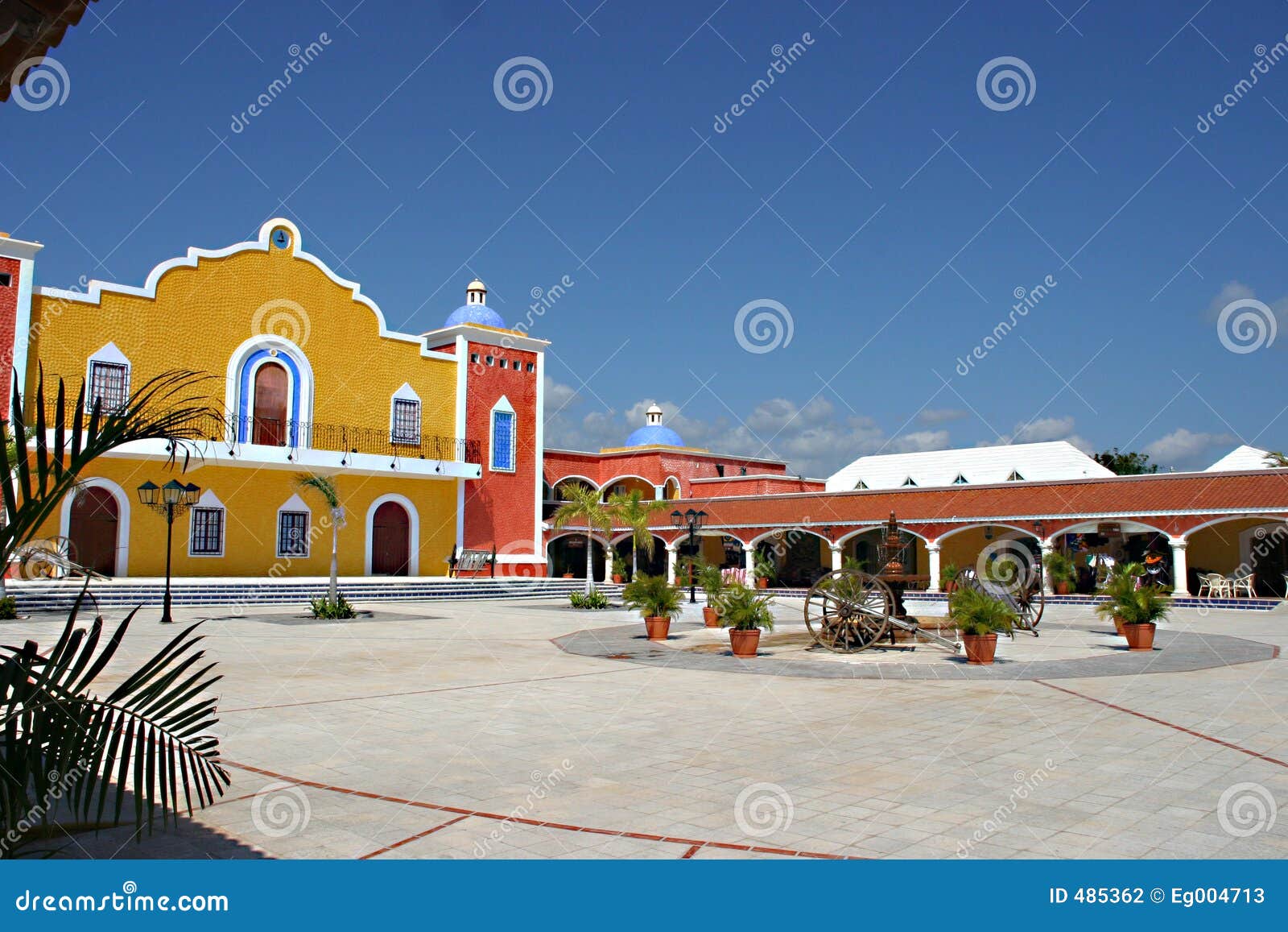 Mexican Hacienda stock photo. Image of latin, colorfull - 485362