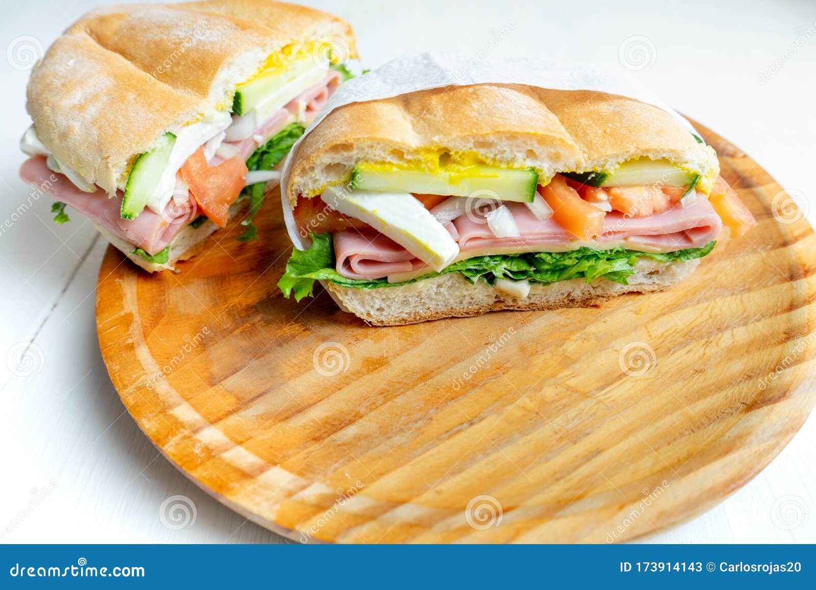 Mexican Torta With Ham