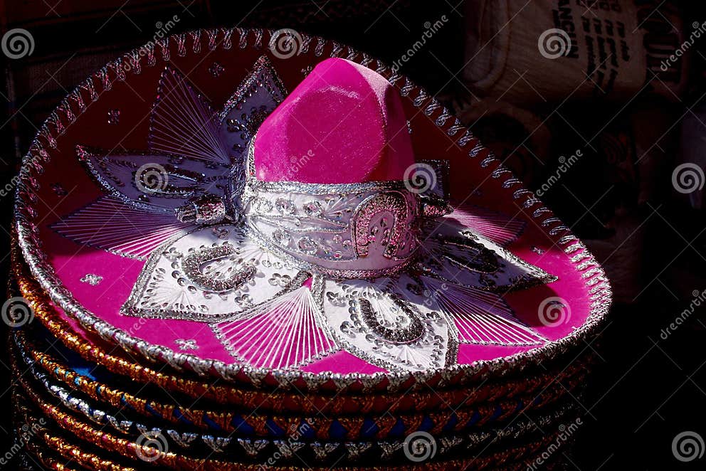 Mexican hat stock photo. Image of tradition, cancun, pink - 903340