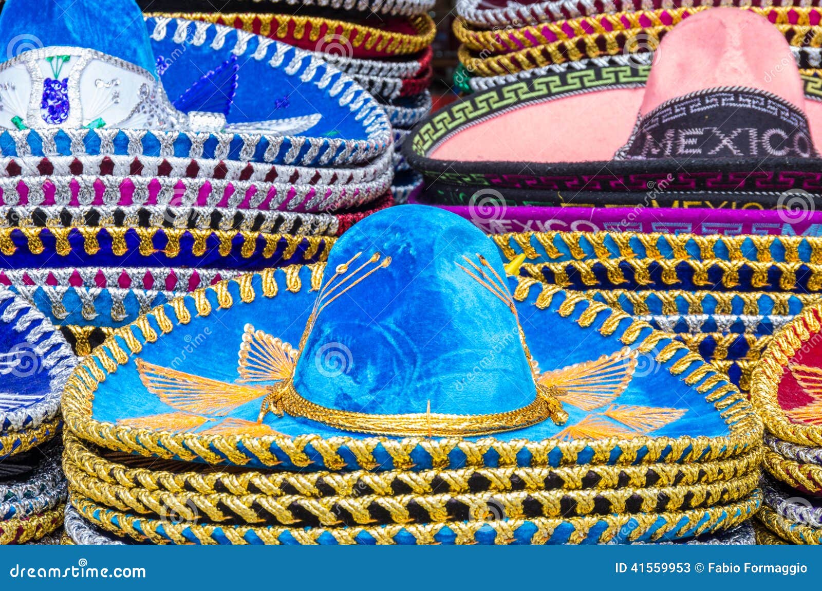 Mexican hats stock image. Image of sale, colorful, accessories - 41559953