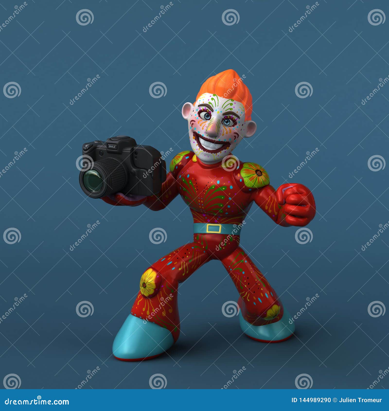 Mexican Hero - 3D Illustration Stock Illustration - Illustration of ...