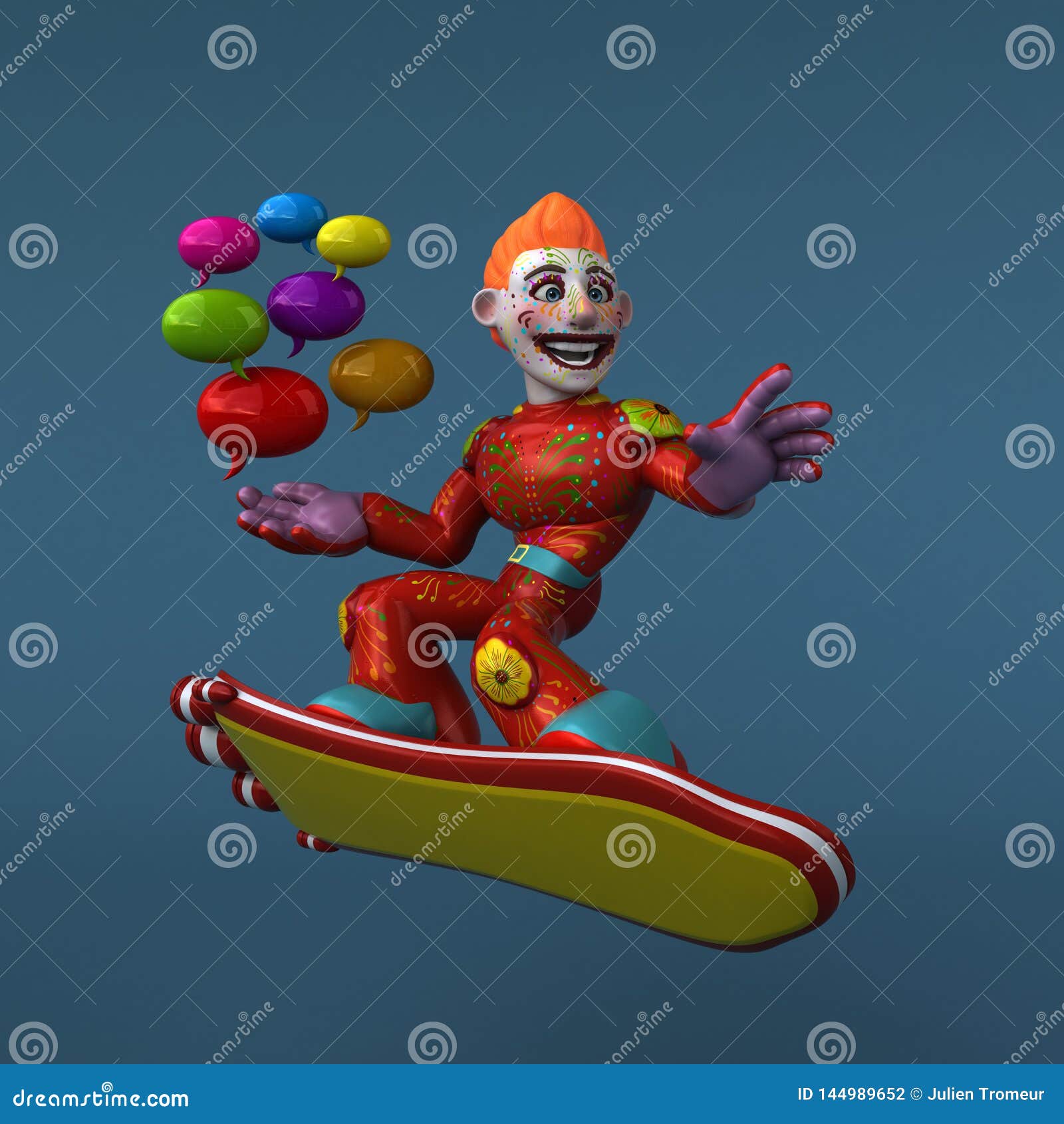 Mexican Hero - 3D Illustration Stock Illustration - Illustration of ...