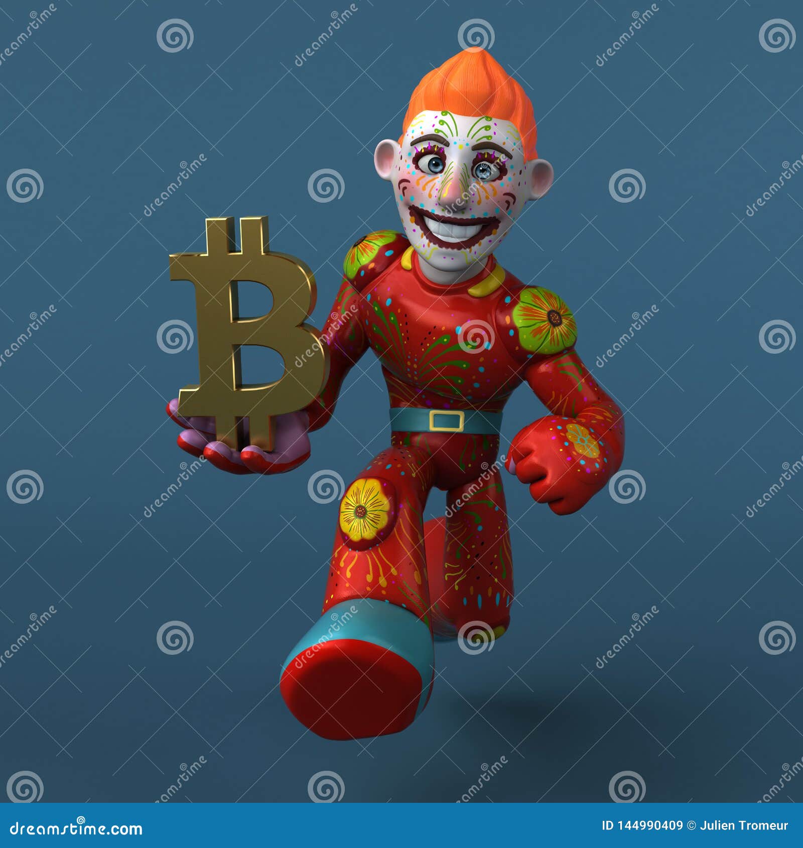 Mexican Hero - 3D Illustration Stock Illustration - Illustration of ...