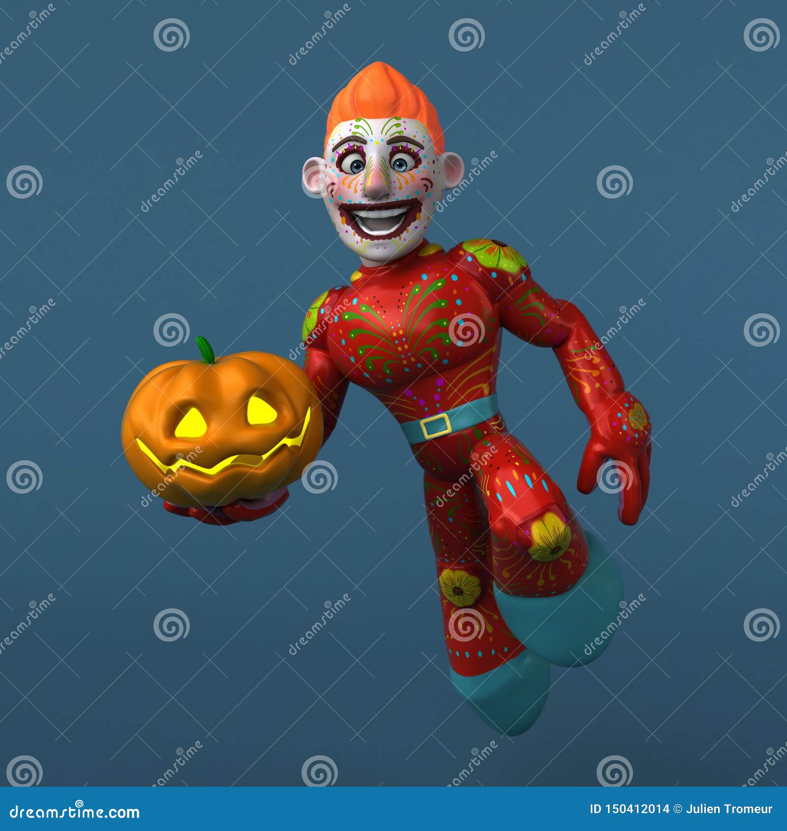 Mexican Hero - 3D Illustration Stock Illustration - Illustration of ...