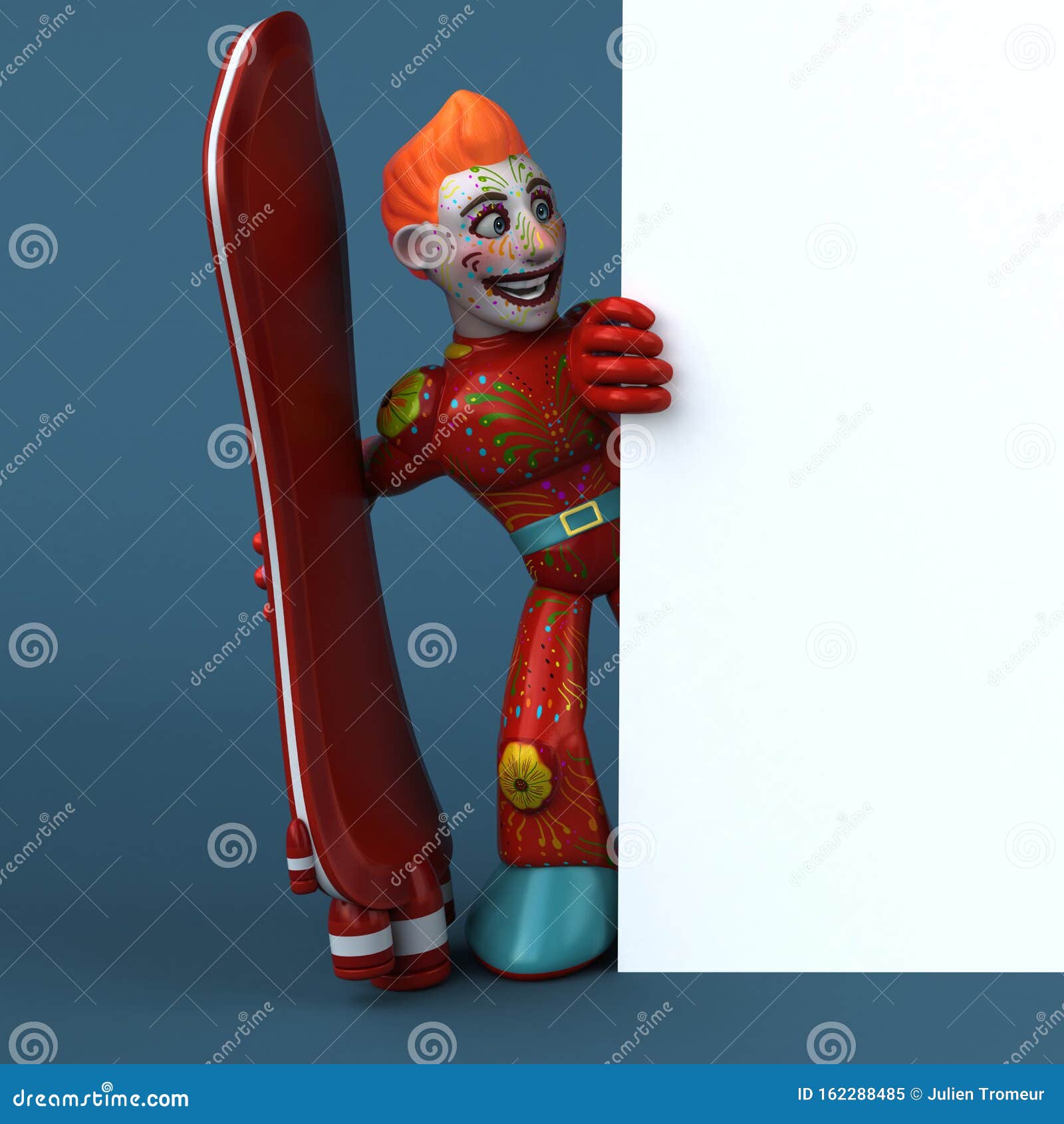 Mexican Hero - 3D Illustration Stock Illustration - Illustration of ...