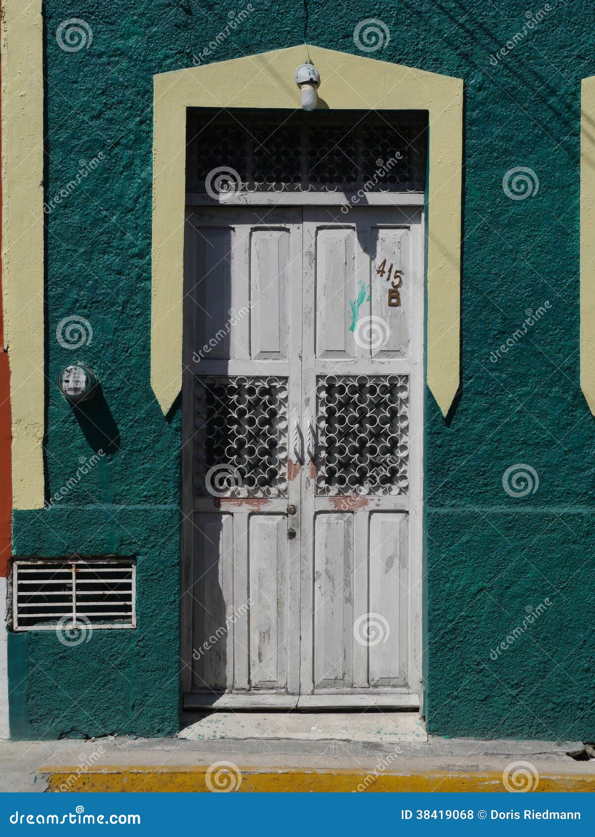 Mexican Houses Front Door Entrance Stock Photo - Image of house, mexico ...