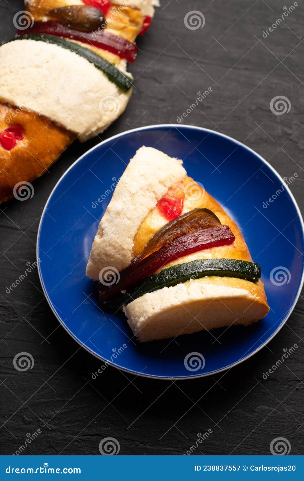 Mexican King Cake Also Called Rosca Stock Image - Image of kings ...