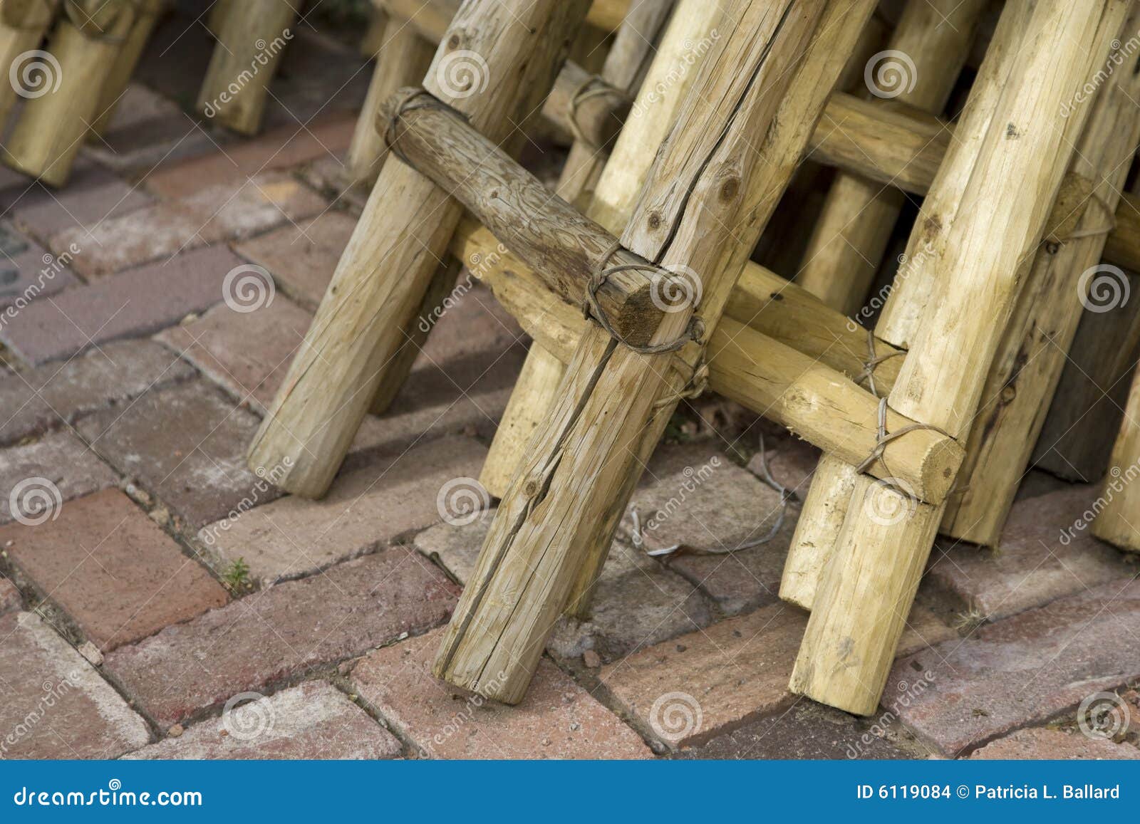 Mexican Ladders on Bricks stock photo. Image of brick - 6119084