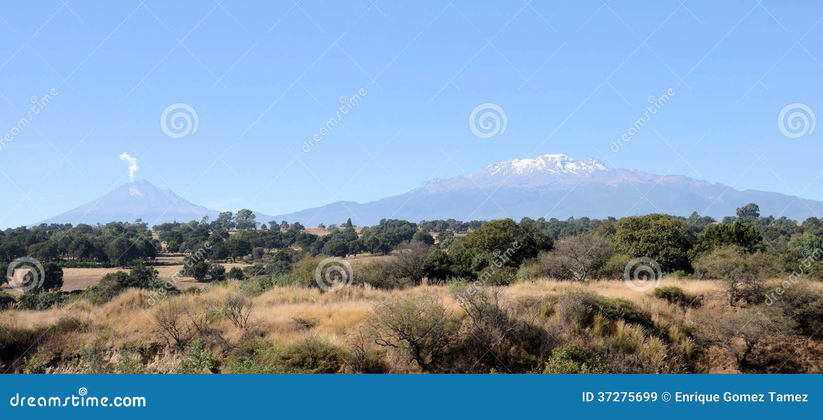 Mexican Landscape stock image. Image of farm, popocateptl - 37275699