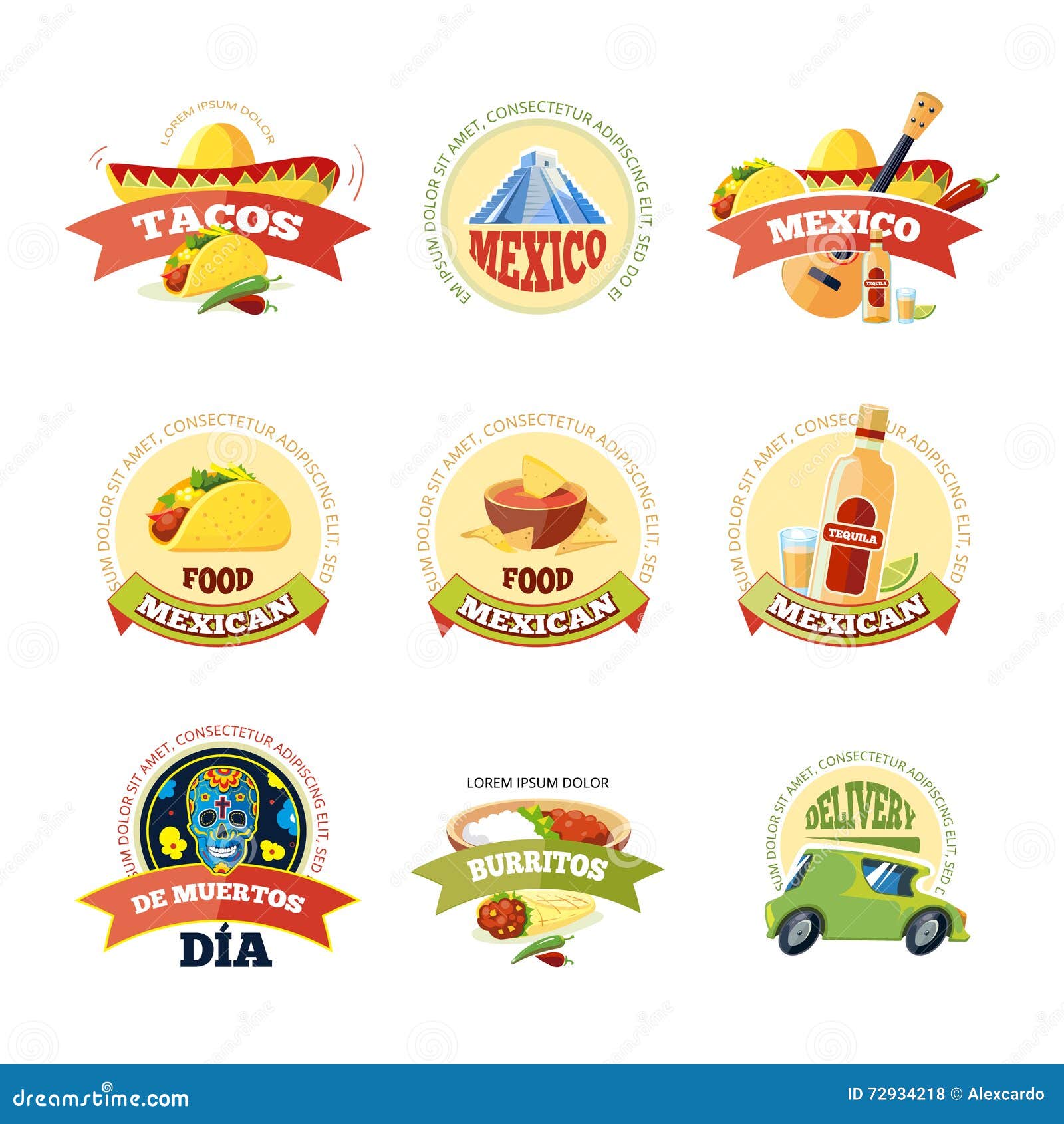 Mexican Logo Vector Illustration | CartoonDealer.com #9695614