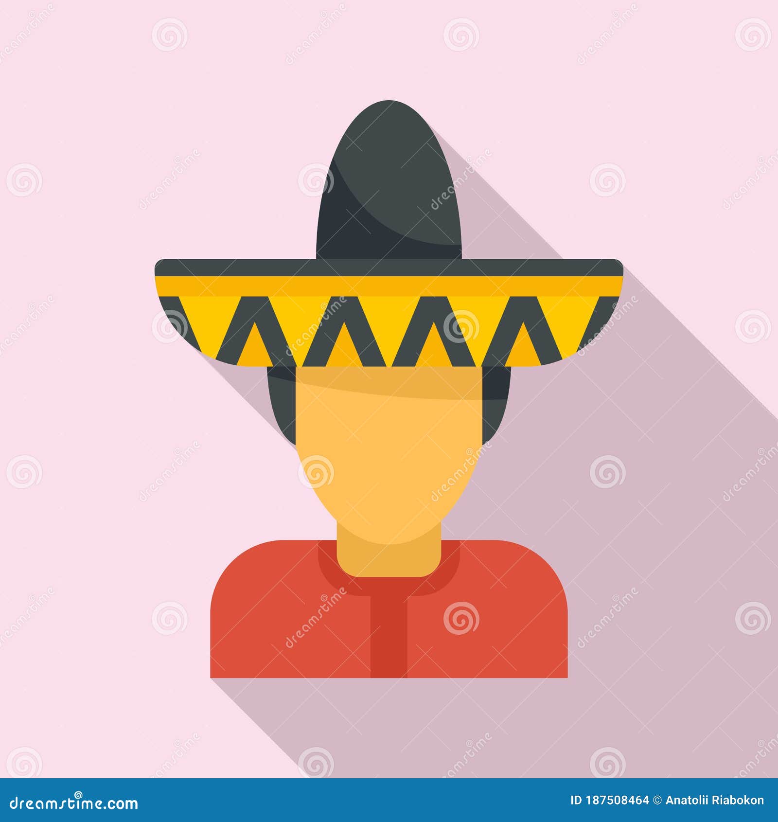 Mexican Man Avatar Character Vector Illustration | CartoonDealer.com ...