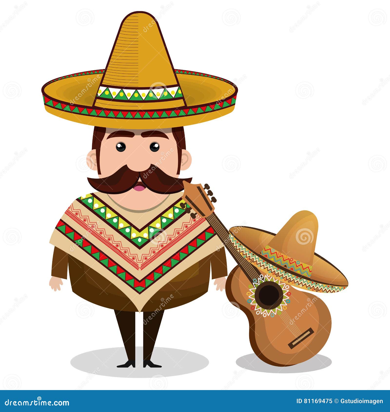 Mexican Man Comic Character Stock Vector - Illustration of latin ...