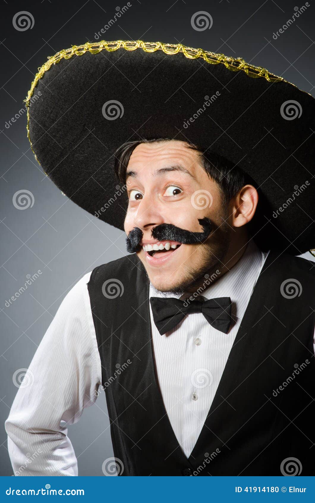 Mexican man in funny stock photo. Image of retro, humourous - 41914180