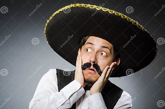 Mexican man in funny stock photo. Image of latino, spanish - 42582434
