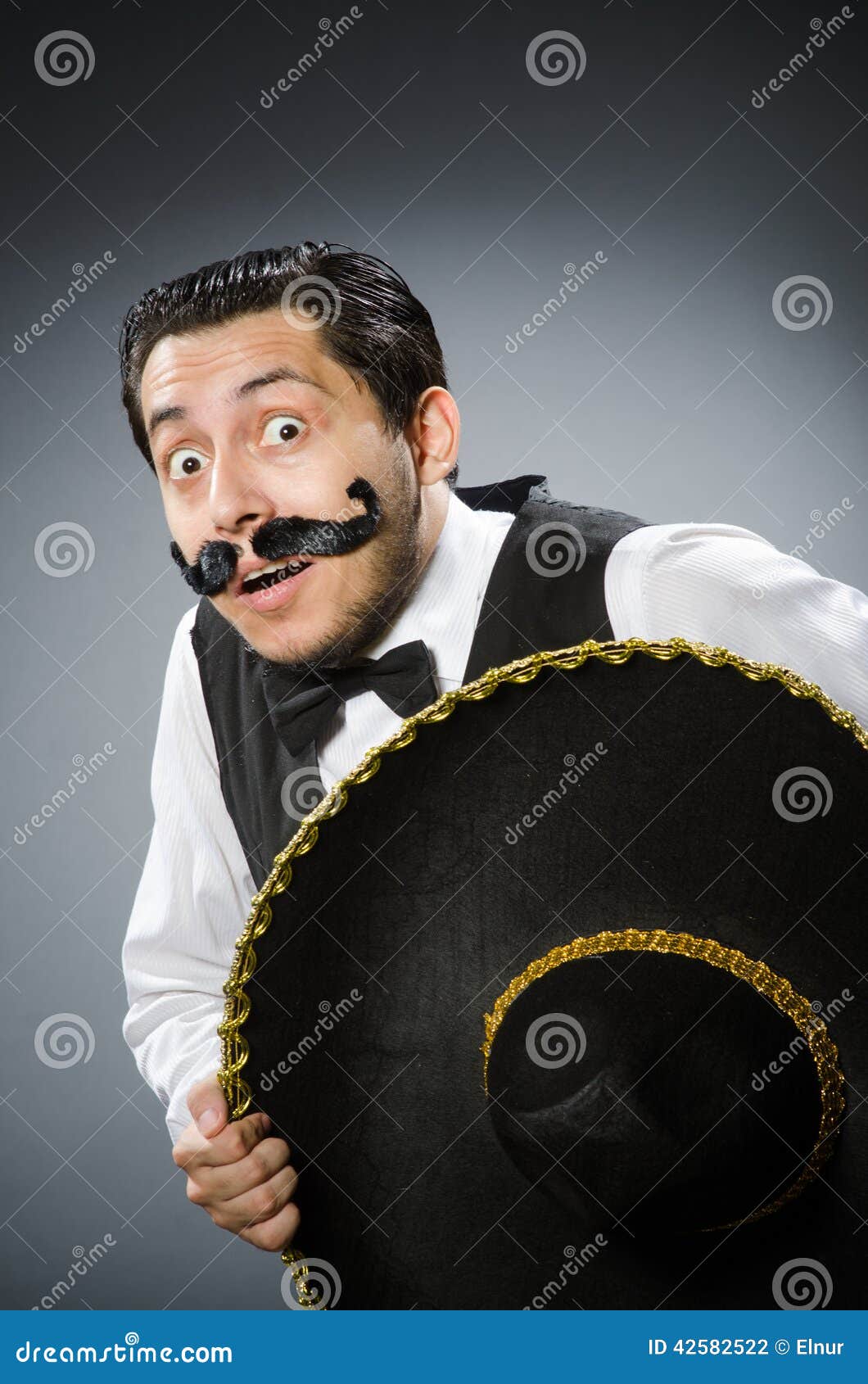 Mexican man in funny stock photo. Image of funny, portrait - 42582522