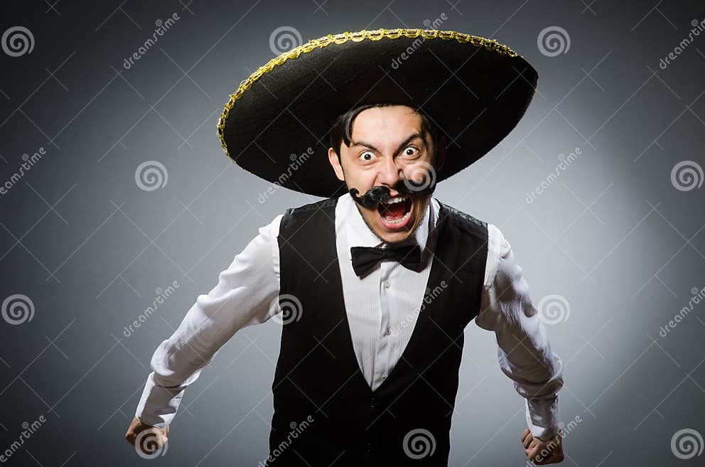 Mexican man in funny stock photo. Image of humour, mexican - 42585276