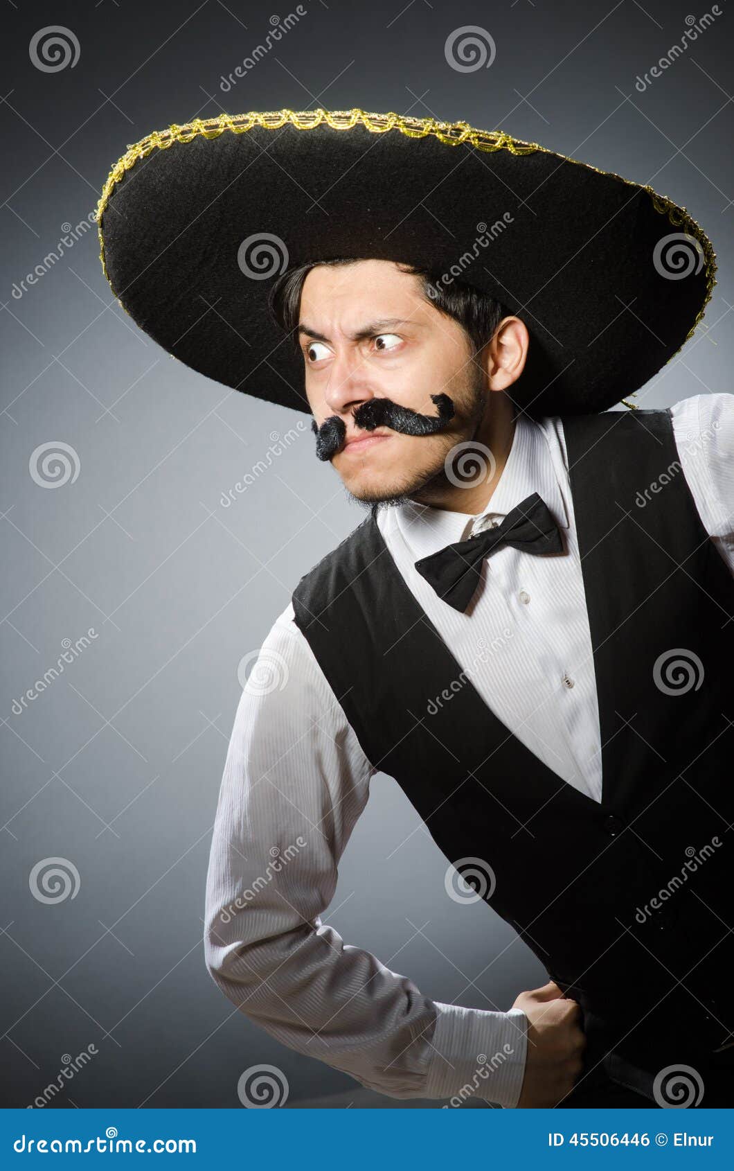 Mexican man in funny stock photo. Image of costume, humourous - 45506446