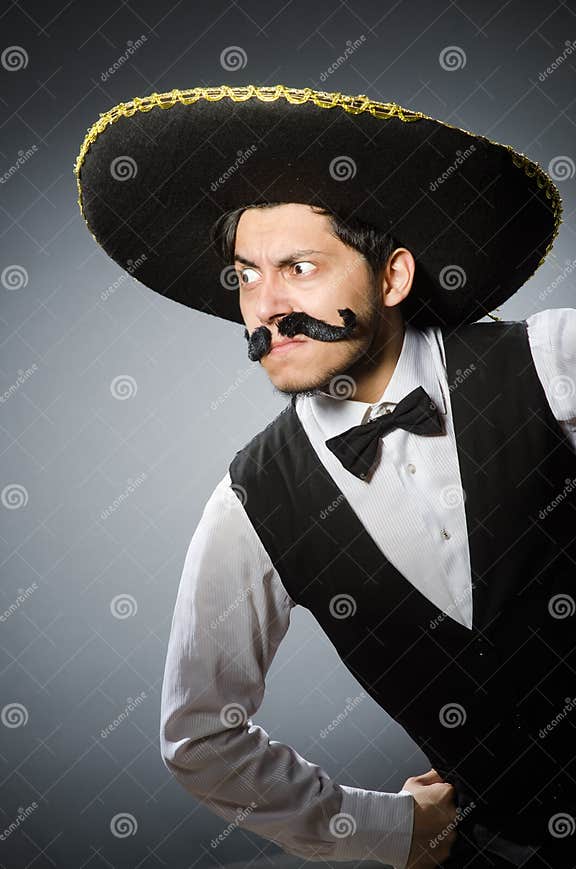 Mexican man in funny stock photo. Image of costume, humourous - 45506446