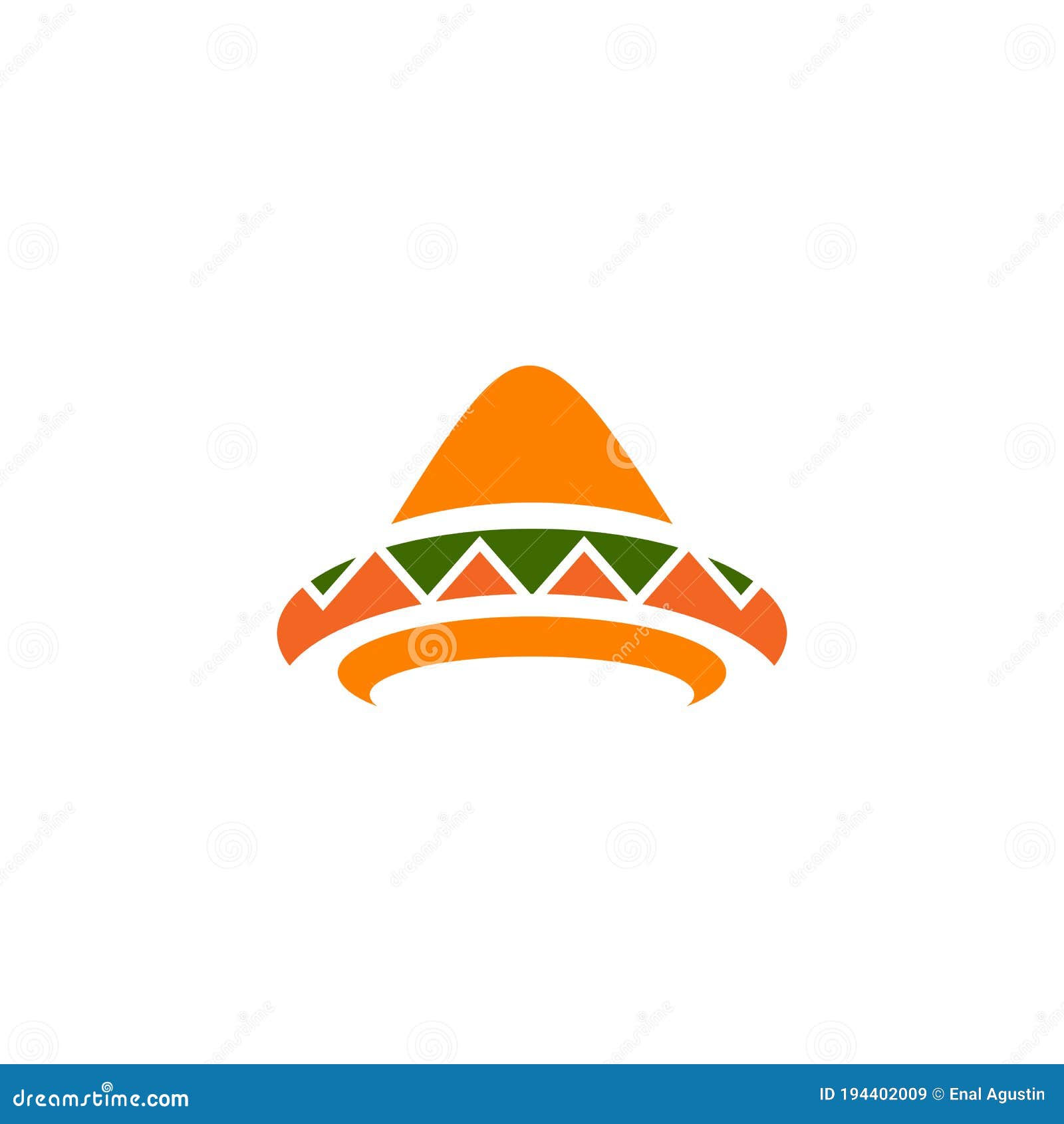 Mexican or Mexico Hat Logo Design Template Stock Vector - Illustration ...