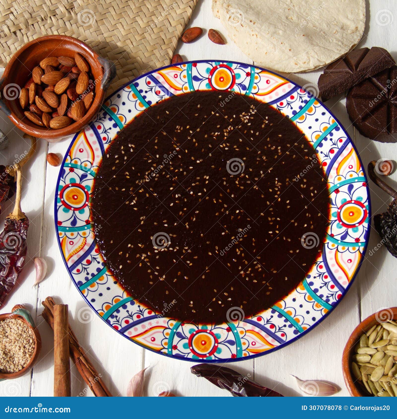 Mole Sauce : a Rich and Complex Culinary Elegance Stock Photo - Image ...