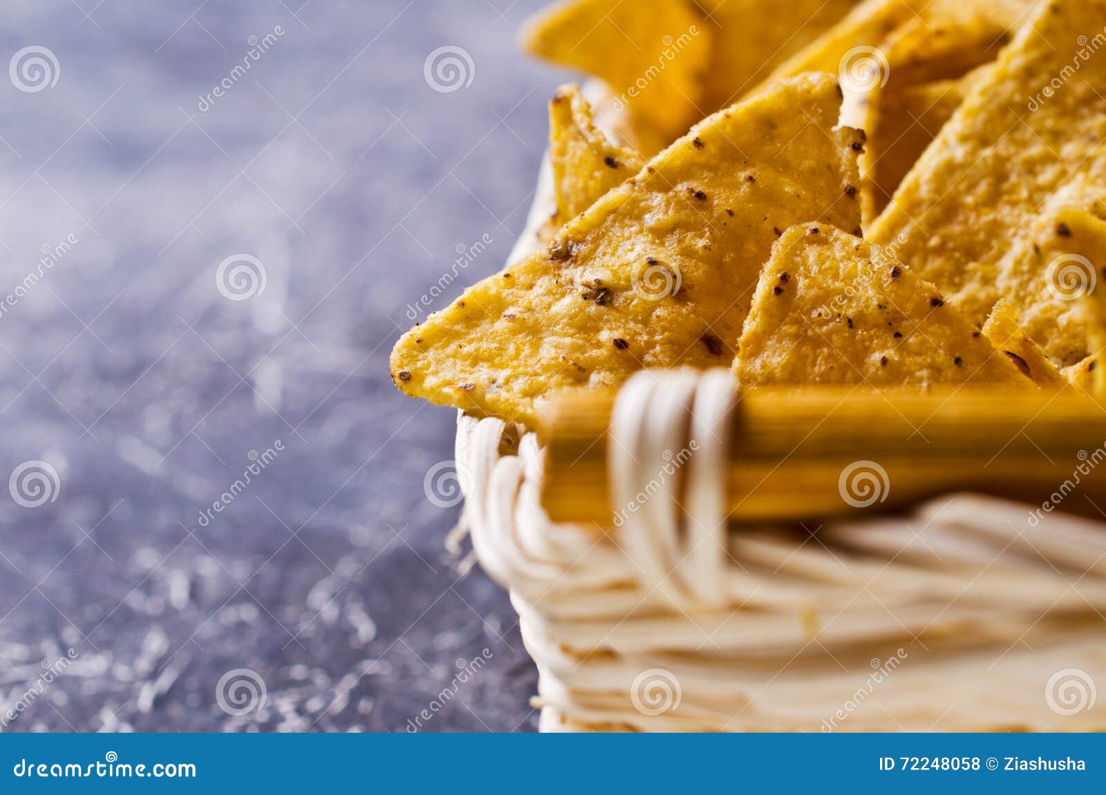 Mexican nachos chips stock photo. Image of overhead, appetizer - 72248058