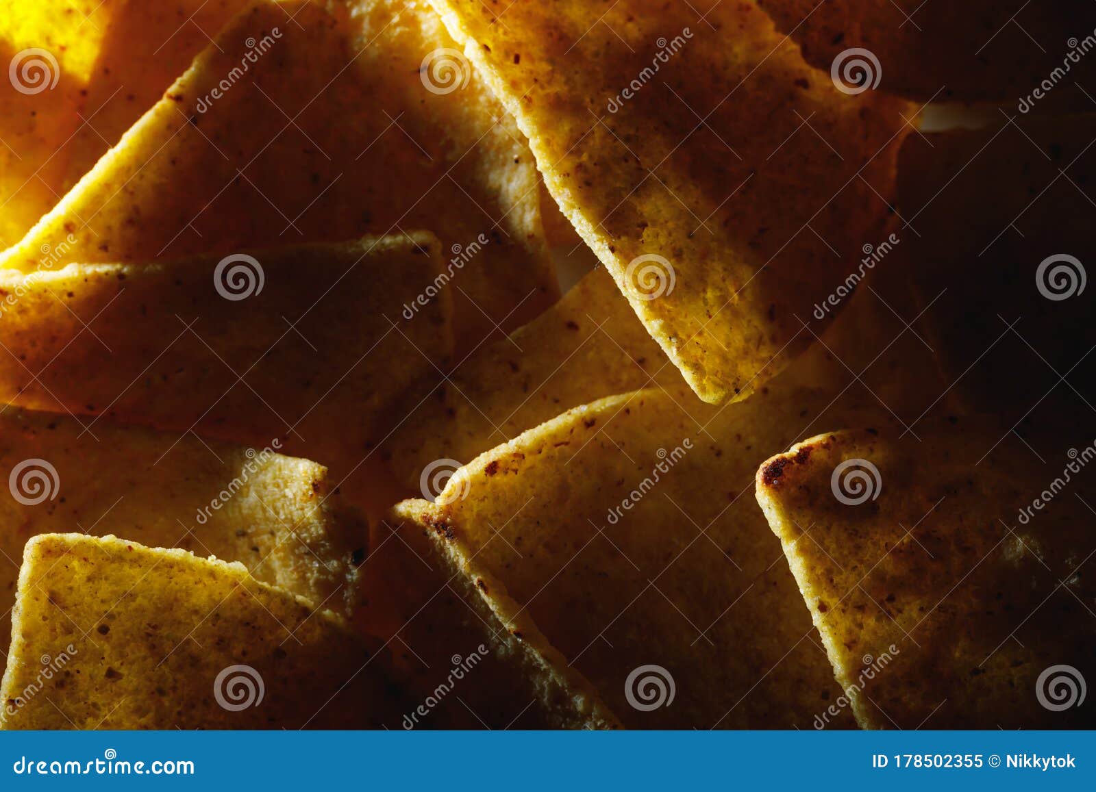 Mexican Nachos Tortilla Chips, Abstract Illumination Stock Image ...