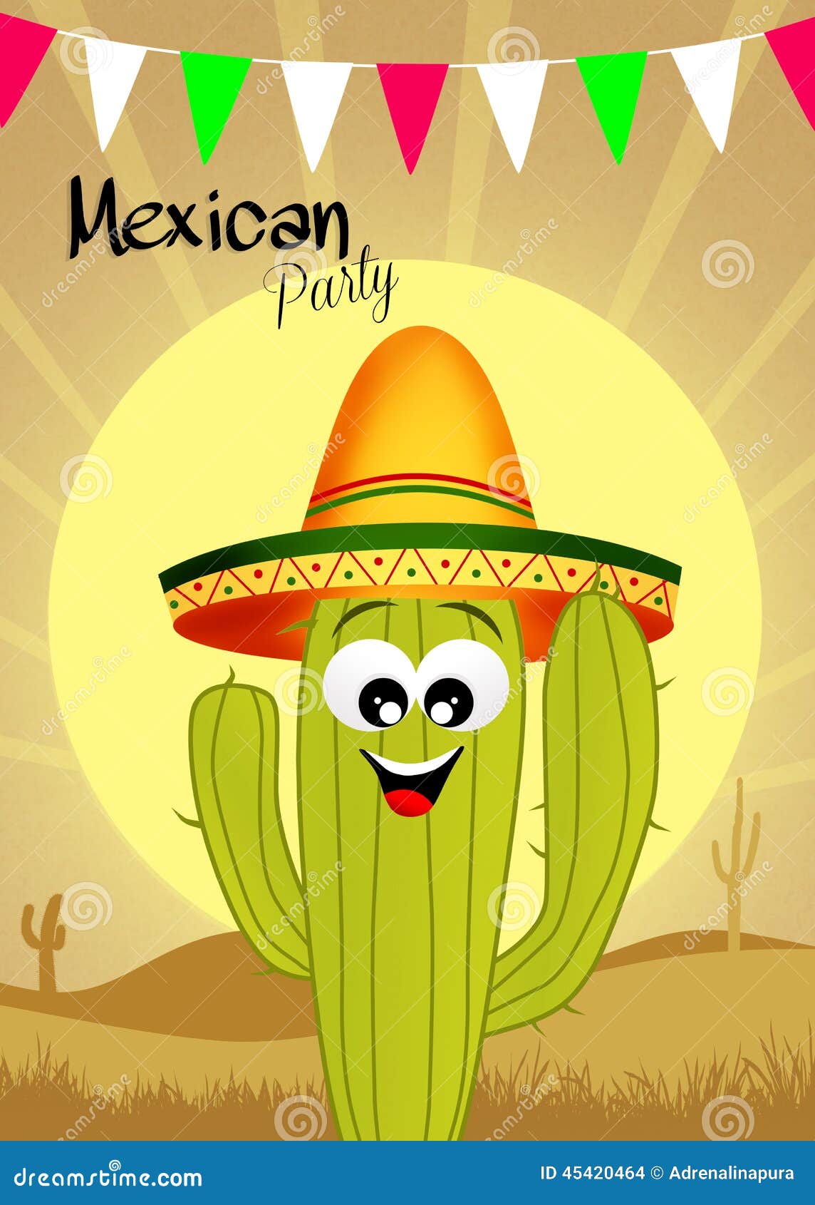 Mexican party stock illustration. Illustration of margarita - 45420464