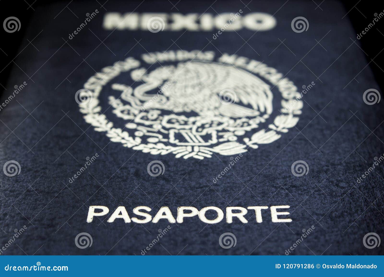 Mexican Passport in a Black Background Stock Photo - Image of latin ...