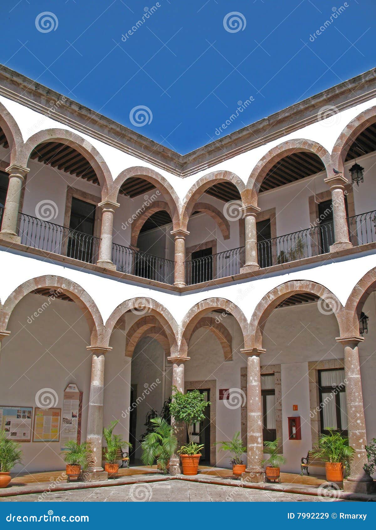 Mexican Patio stock image. Image of flats, process, green - 7992229