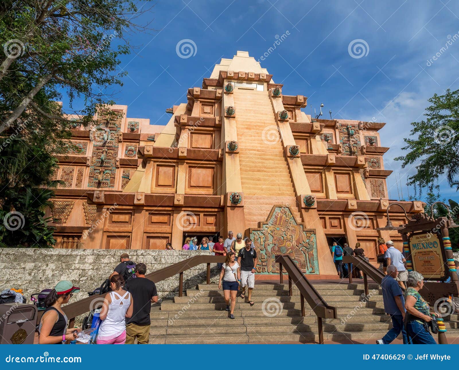 Mexican Pavilion, World Showcase, Epcot Editorial Stock Image - Image ...
