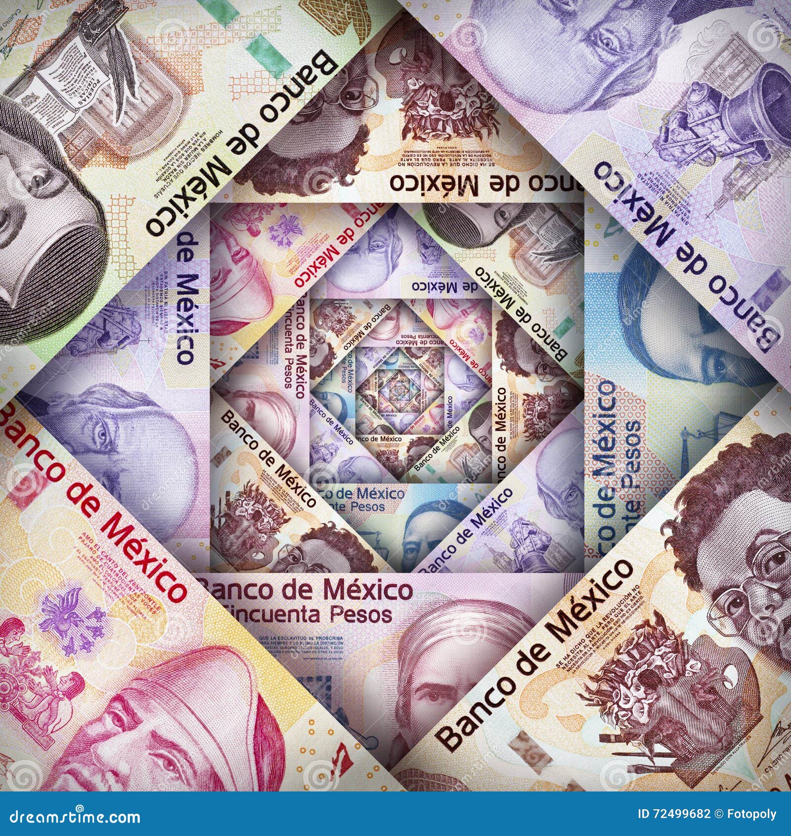 Mexican Peso Paper Bills stock photo. Image of cash, emerging - 72499682
