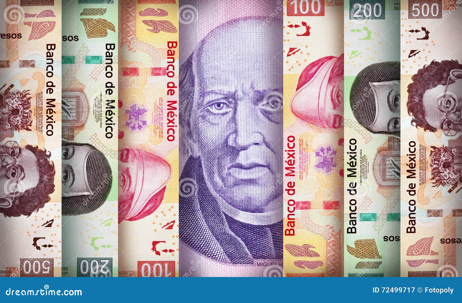 Mexican Peso Paper Bills stock image. Image of investment - 72499717